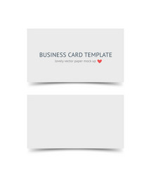 Silver color shining business card template Vector Image