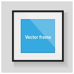Realistic photo frame with collection sticky Vector Image