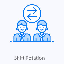 Employee shift Royalty Free Vector Image - VectorStock