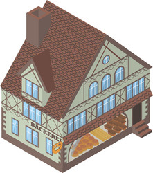 Tudor style house Royalty Free Vector Image - VectorStock