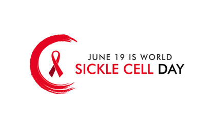 World sickle cell day Royalty Free Vector Image