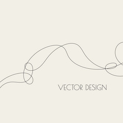 Abstract confusing twisted lines calligraphic Vector Image