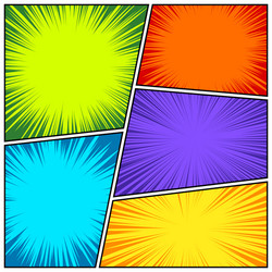 Comic book vertical template Royalty Free Vector Image