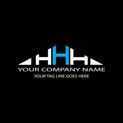 Hhh letter logo creative design with graphic Vector Image