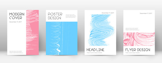 Cover page design template trendy brochure layout Vector Image