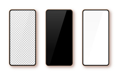 Realistic smartphone phone screen mock up Vector Image