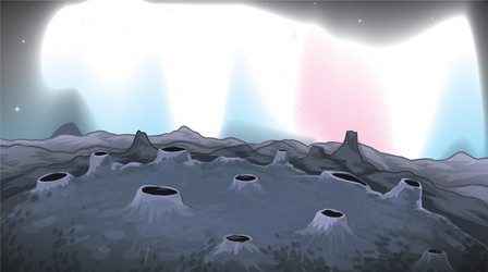 Cartoon Moon Surface