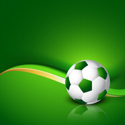 Green color football headers design Royalty Free Vector