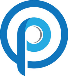 Letter p symbol Royalty Free Vector Image - VectorStock