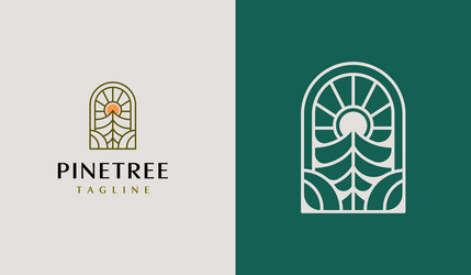 Blue pine tree icon Royalty Free Vector Image - VectorStock