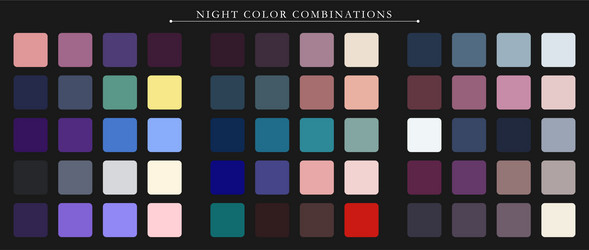 Trend color palette guide template fit Royalty Free Vector