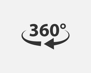 360 view logo Royalty Free Vector Image - VectorStock