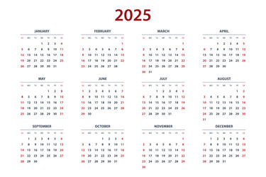 March 2025-calendar 2025 template Royalty Free Vector Image