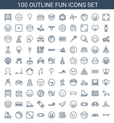 12 fun icons Royalty Free Vector Image - VectorStock
