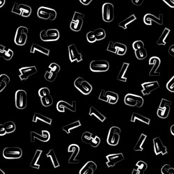 Mathematics colored seamless pattern - math Vector Image