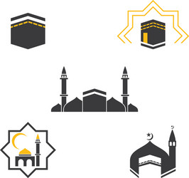 Kaaba logo Royalty Free Vector Image - VectorStock