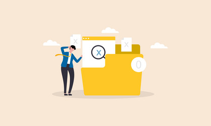 No data empty data concept Royalty Free Vector Image