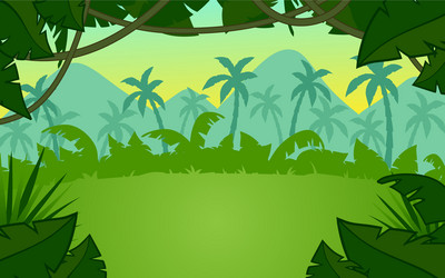 Jungle map america cartoon adventure Royalty Free Vector