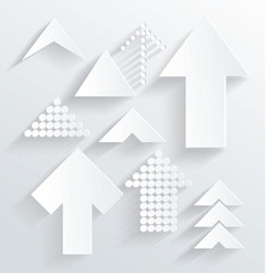 A set of ascending and descending arrows Vector Image