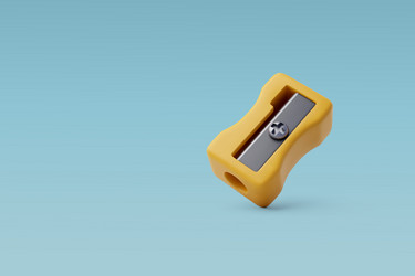 3d pencil sharpener pencils cutters school and Vector Image