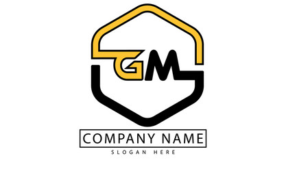 Gm logo Royalty Free Vector Image - VectorStock