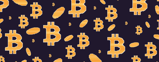 Bitcoin Pixel Art Vector Images (over 160)