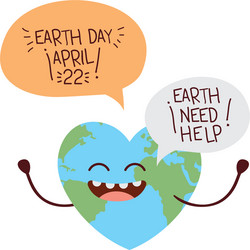 Planet earth kawaii isolated icon Royalty Free Vector Image