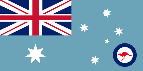 Australian royal air force flag Royalty Free Vector Image