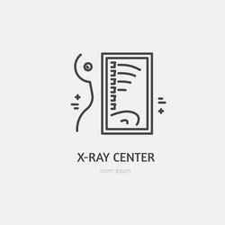 Dog x-ray icon in cartoon style isolated on white Vector Image