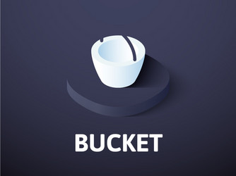 Buckets icon set Royalty Free Vector Image - VectorStock