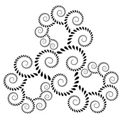 Laurel wreath tattoo clover trefoil sign Vector Image
