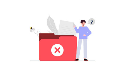 No data empty concept Royalty Free Vector Image