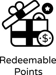 Redeem point Royalty Free Vector Image - VectorStock