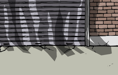 Back street alley scene Royalty Free Vector Image