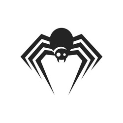 Spider logo template isolated brand identity icon Vector Image