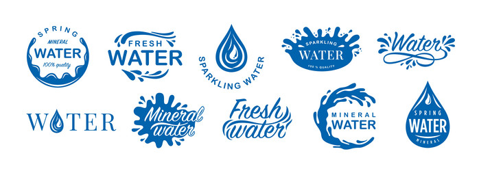 Bottled Mineral Water Logos