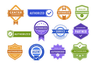 Authorized seller icon for verified dealer Vector Image