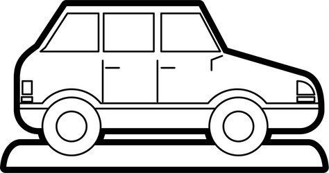 Car Line Uncolored Vector Images (30)