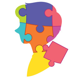 Human body jigsaw puzzle Royalty Free Vector Image