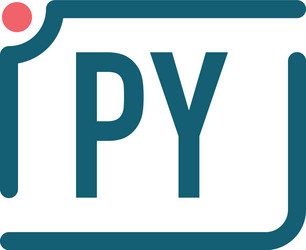 Initial letter yp camera logo design template Vector Image