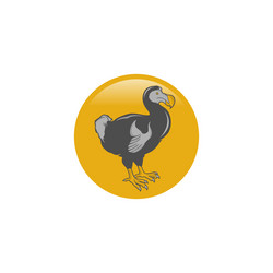 Dodo bird cartoon icon Royalty Free Vector Image