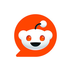 Reddit logo icon reddit app editable svg png Vector Image
