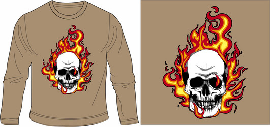 Ghost Rider Skull Logo