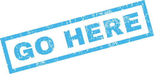 Go here text rubber stamp Royalty Free Vector Image