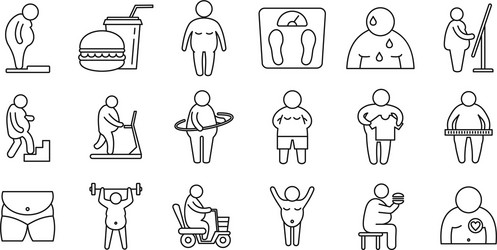 Overweight People Vector Images (over 7,000)