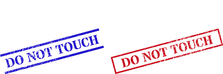 Do not discard grunge scratched stamp seals Vector Image