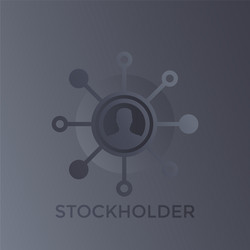 Stockholder icon pictograph Royalty Free Vector Image