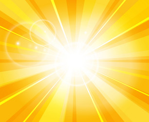 Sun sparkled Royalty Free Vector Image - VectorStock