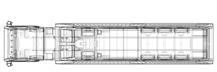 Tractor Trailer Top View Vector Images (over 150)