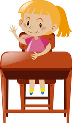 Children having hands up Royalty Free Vector Image